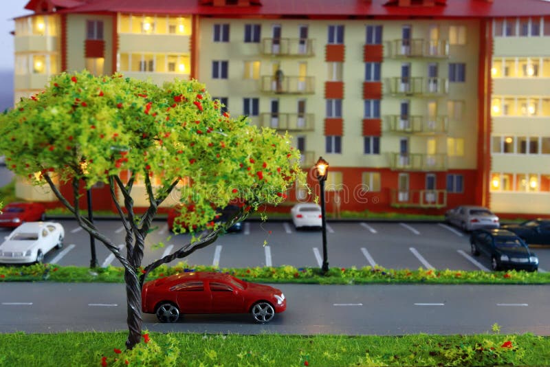 Mock up town stock image. Image of color, mock, environment - 25481813