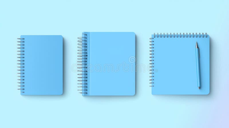 Blue Empty Notepad Book Isolated Transparent Background Stock Photos ...