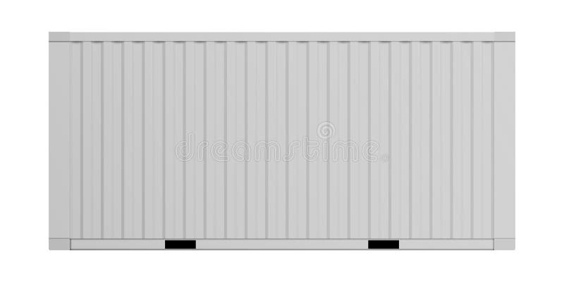 Shipping Container Mockup, Cargo Container Vector Illustration Stock ...