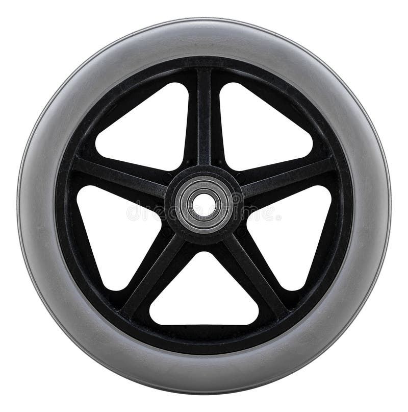 Mock Up Cart Wheel Isolated on White Background with Clipping Path ...