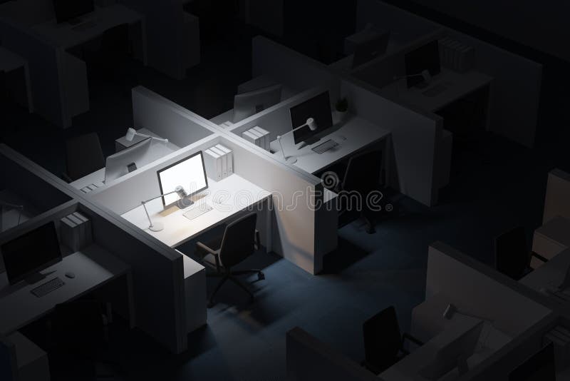 Office Cubicle Top View Stock Illustrations – 27 Office Cubicle Top ...
