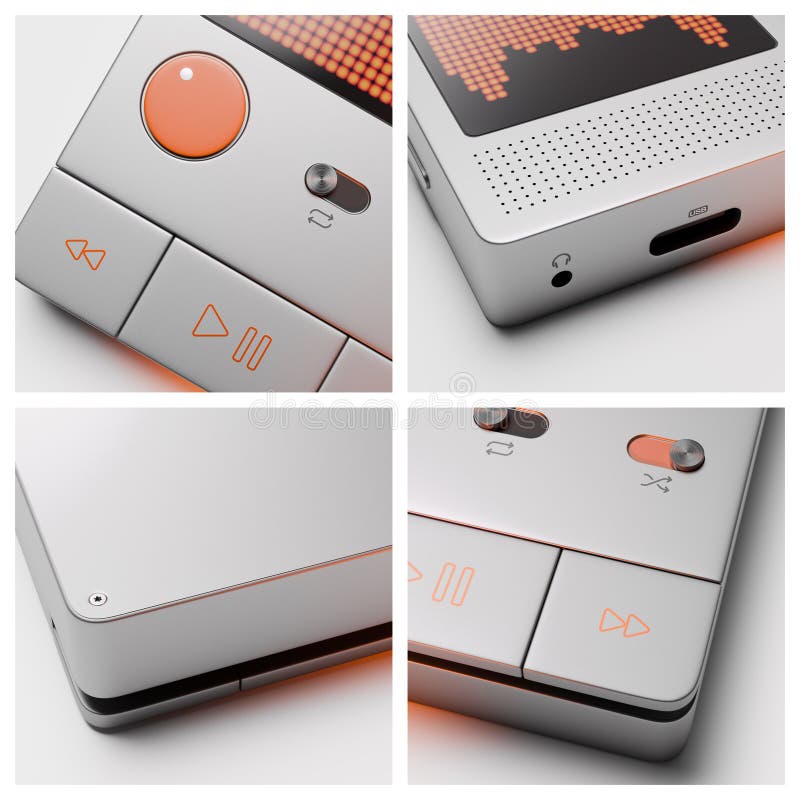 Mock-up of a Concept Design Music Player with a Visual Equalizer ...