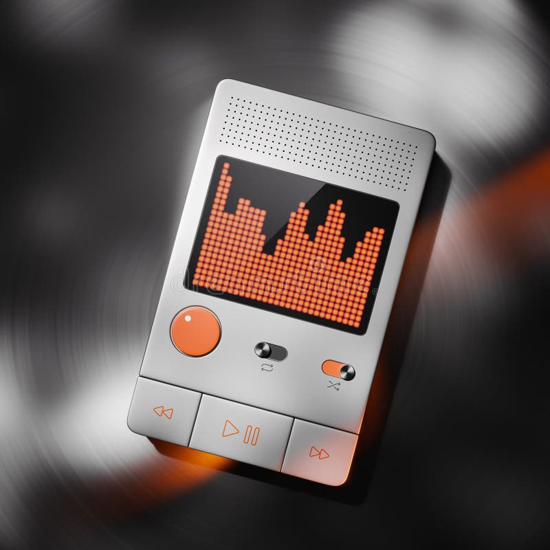 Mock-up of a Concept Design Music Player with a Visual Equalizer ...