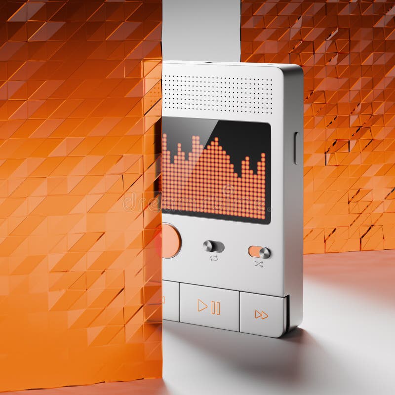 Mock-up of a Concept Design Music Player with a Visual Equalizer ...