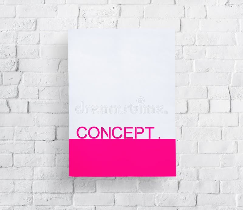 Mock Up Copy Space Wall Advertise Concept Stock Photo - Image of paper ...