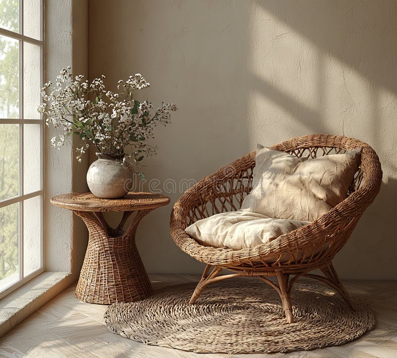 Mock Up of a Cozy Modern Kitchen Interior, 3d Render Stock Image ...