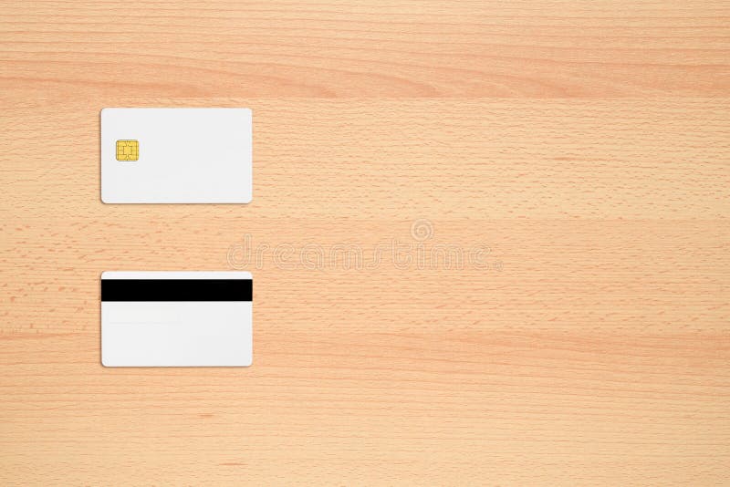 Mock-up of Credit Card on Office Desk Stock Photo - Image of credit ...