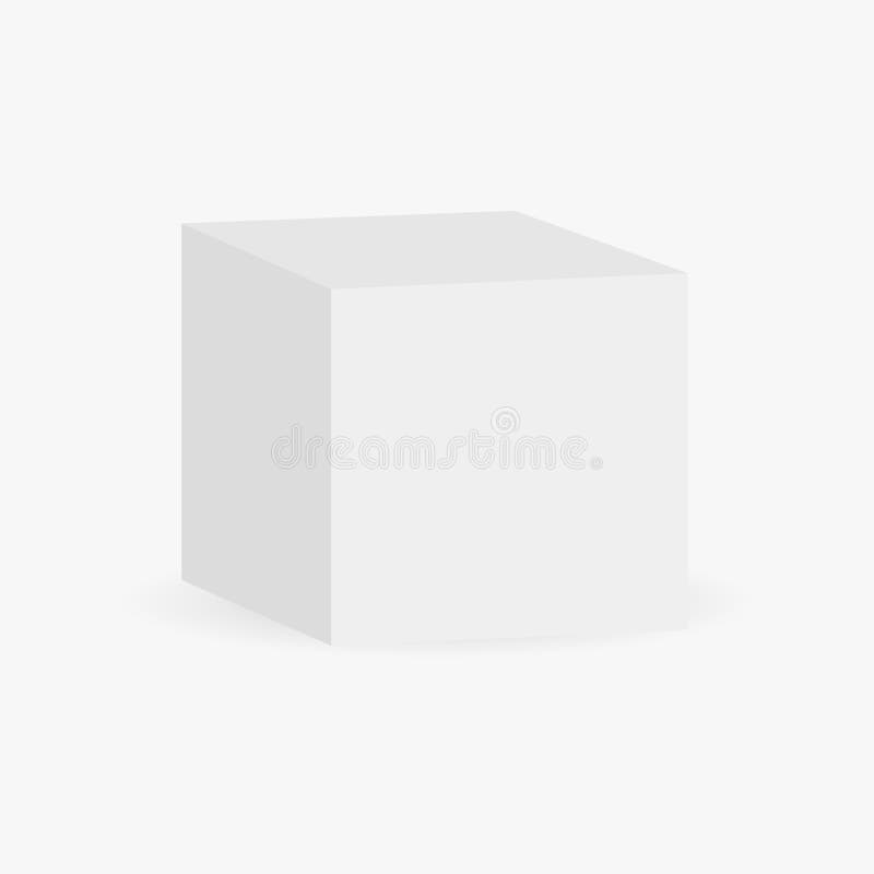 Mock up cube box stock illustration. Illustration of abstract - 114121986