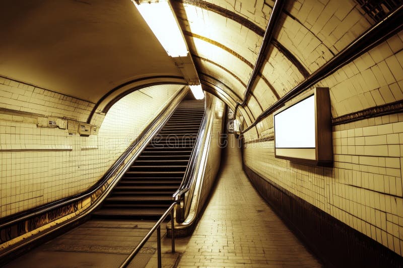 Mock-up Design for an Underground Light Box Display with Space for an ...