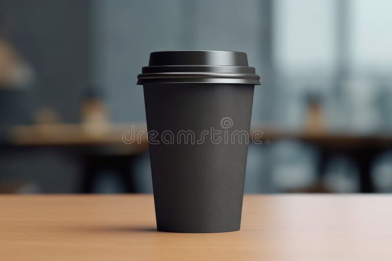 Mock Up of Disposable Coffee Cups Tea Cups Paper Cup Stock Illustration ...