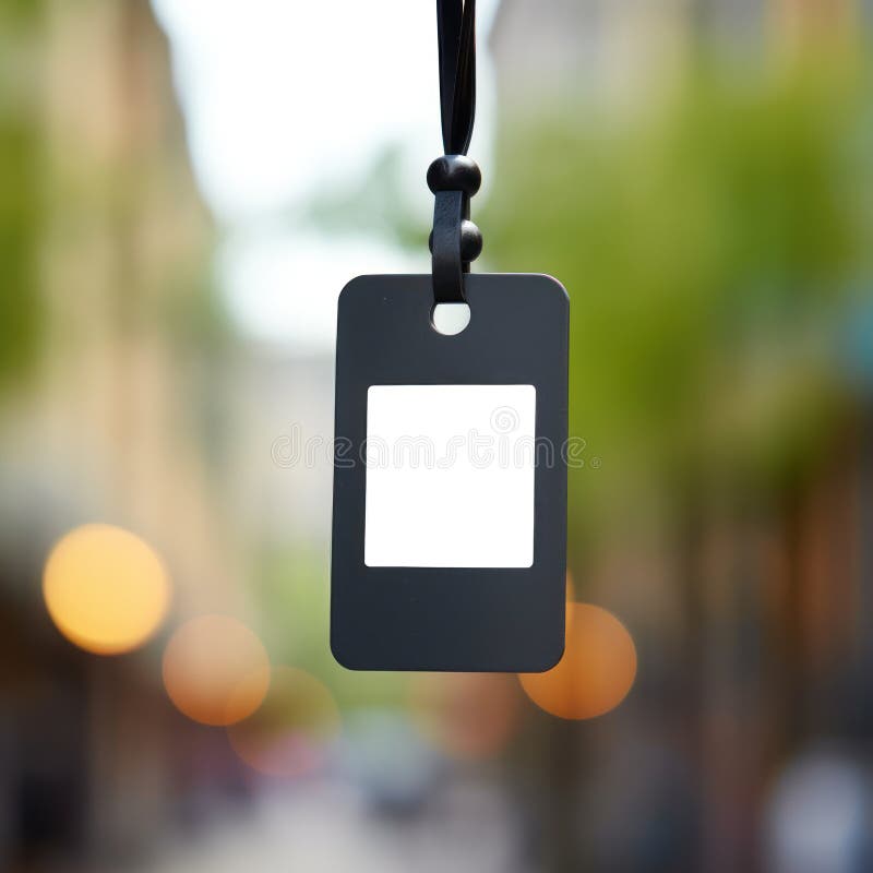 A Mock Up of a Empty Price Tag with a Rope Generative AI Stock Image ...