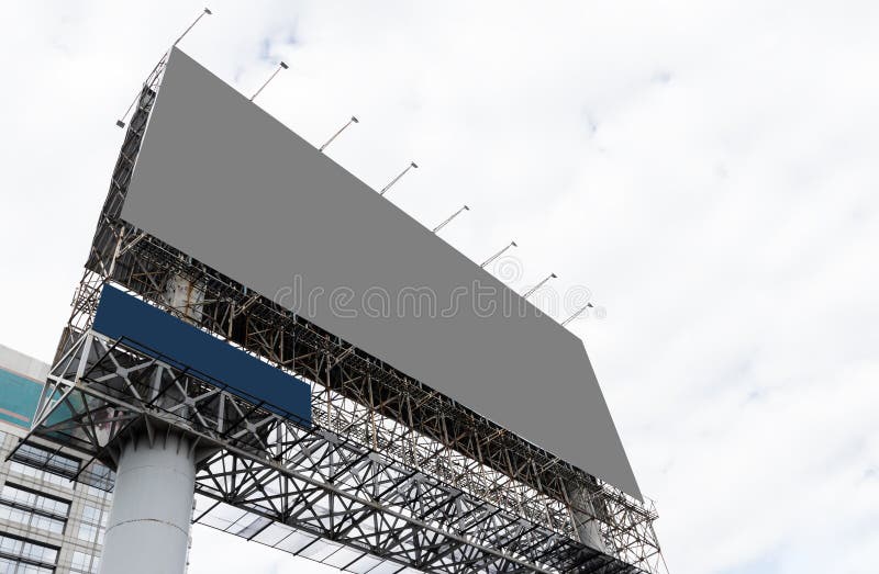 Billboard pole structure stock photo. Image of architecture - 298721534