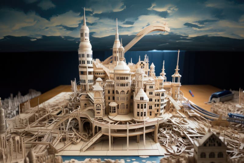 Mock Up High Building Under Construction, Civil and Engineer and ...