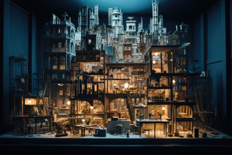 Mock Up High Building Under Construction, Civil and Engineer and ...