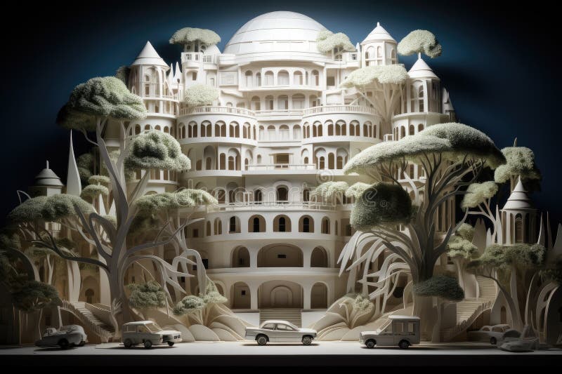 Mock Up High Building Under Construction, Civil and Engineer and ...