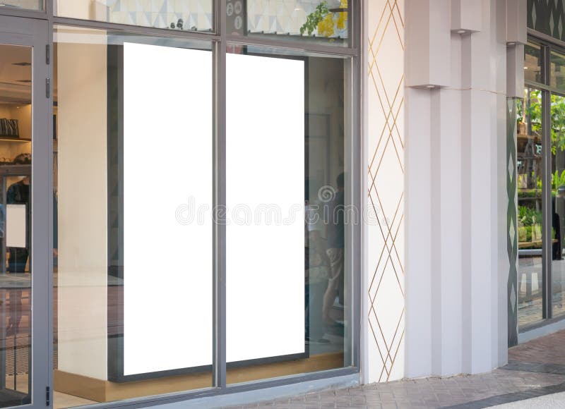 Mock Up Led Display, Light Box Empty Space for Advertising Stock Image ...