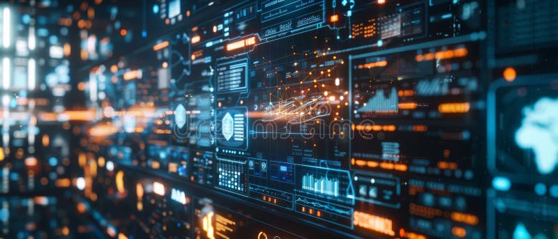 Mock-up of a Light Interface for Programming Software for Data Visualization. Loading and ...