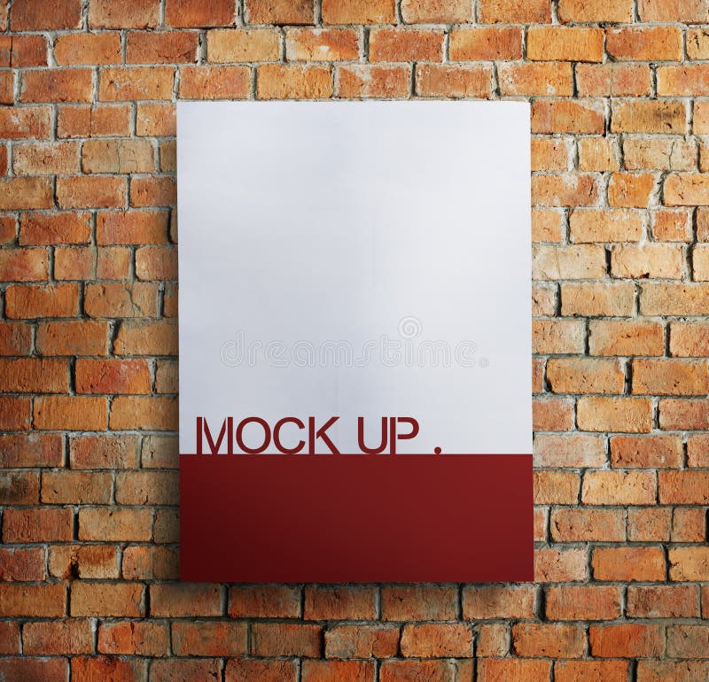 Mock Up Model Typography Object Sample Concept Stock Image - Image of ...