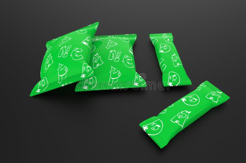 Mock Up Original Box, Packaging Design Stock Illustration ...