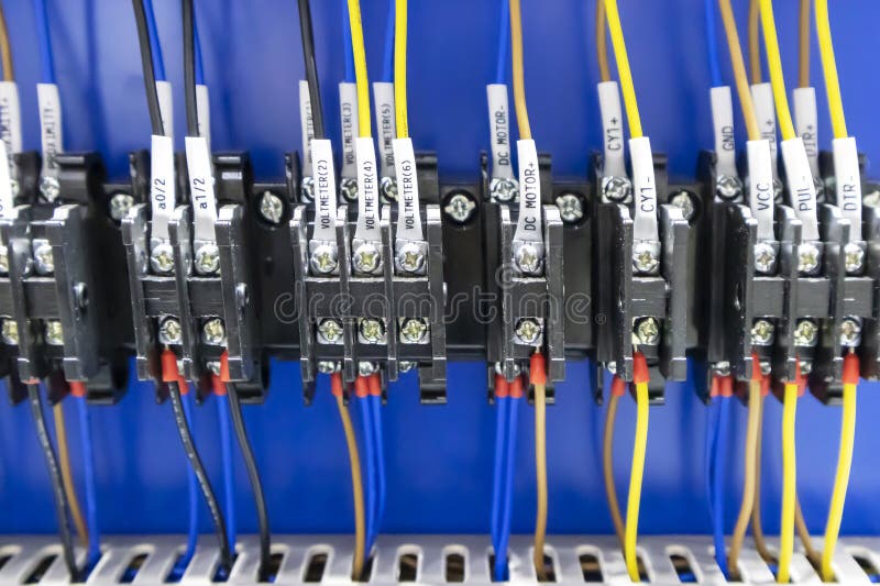 Mock-up of Panel Board Installation and Wiring for Connecting ...