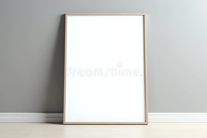 Mock Up Poster or Photo Frame on Table Minimalism Loft Desk Space ...