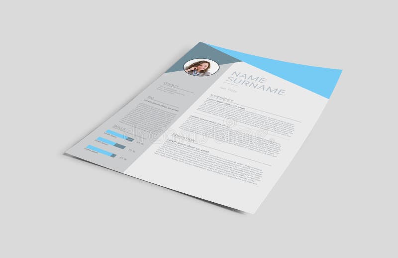 Mock Up of a Sheet of Paper Isolated on a Background with Shadow - 3d ...