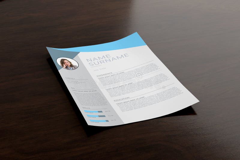 Mock Up of a Sheet of Paper Isolated on a Background with Shadow - 3d ...