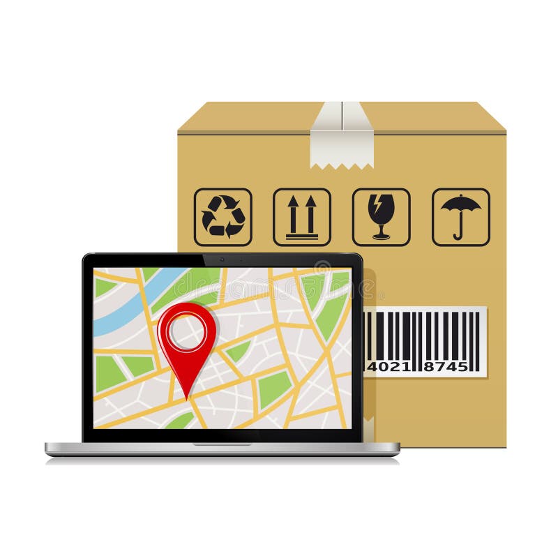 Gps Tracking Delivery Box Stock Illustrations – 3,828 Gps Tracking ...