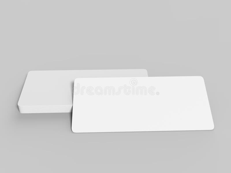 Mock Up Template Blank White Empty Rounded Corners Gift Voucher Card on ...