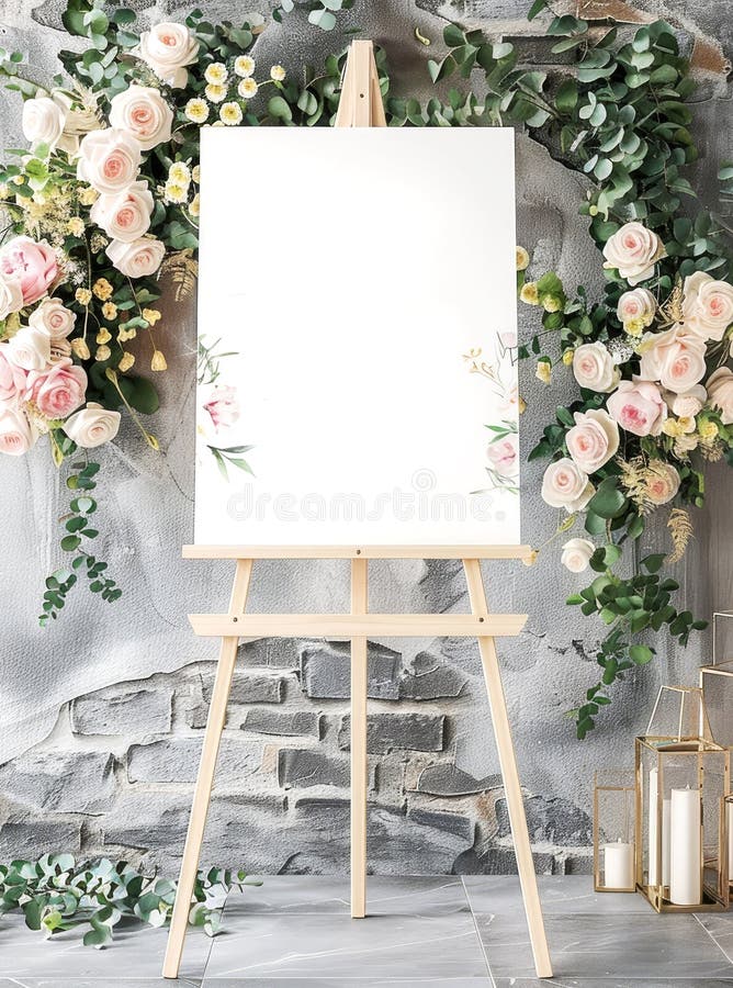 Mock Up Welcome Board, Template Sign Stock Image - Image of blank ...