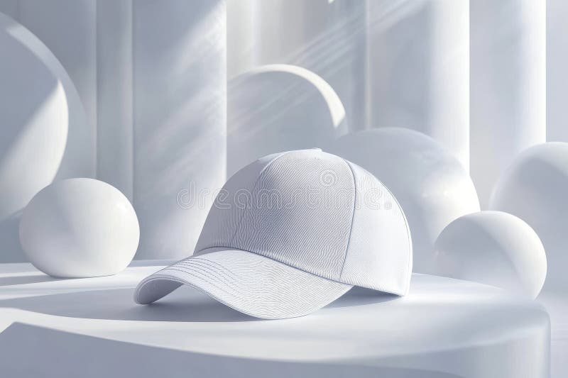 Mock Up White Baseball Cap Isolated Set Against Transparent Background ...