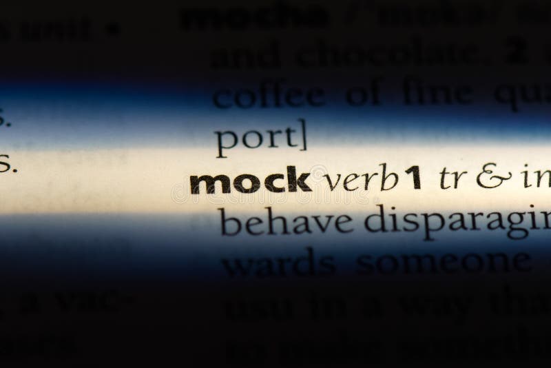 Mock stock image. Image of concept, mock, macro, word - 126542343