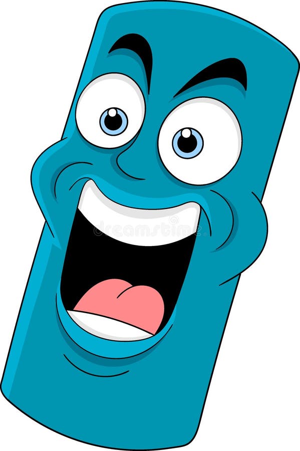 Mocking Laughing Face Cartoon Logo Stock Illustration - Illustration of ...