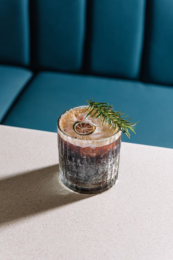 Mocktail stock image. Image of glass, mocktail, bottle - 266636323