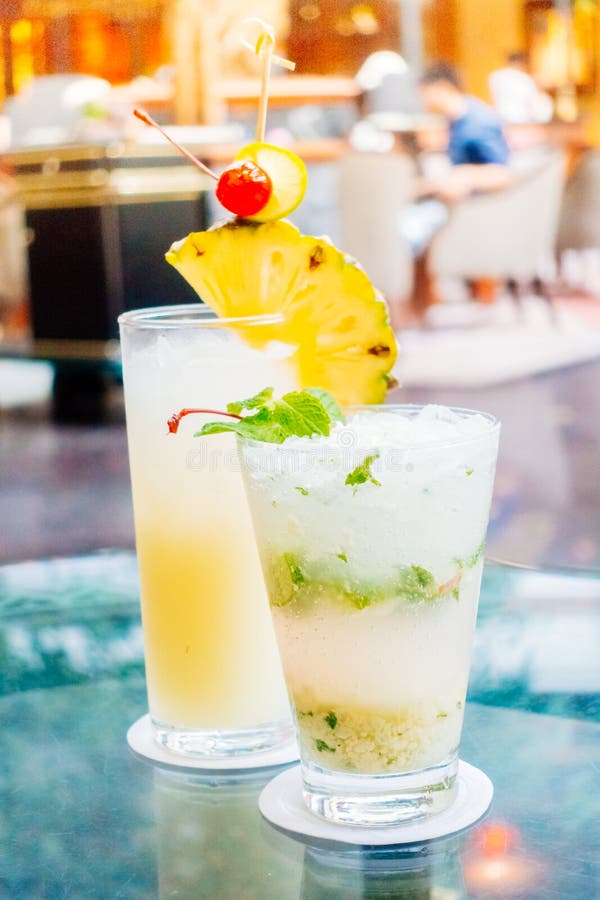 Mocktails glass stock photo. Image of sweet, party, alcohol - 95173116