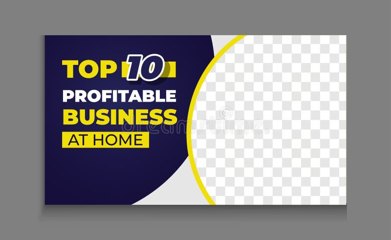 Online Business Success YouTube Thumbnail Design Stock Vector ...