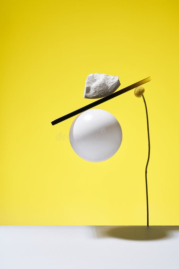 Mockup, Abstract Composition with Primitive Stock Photo - Image of ...