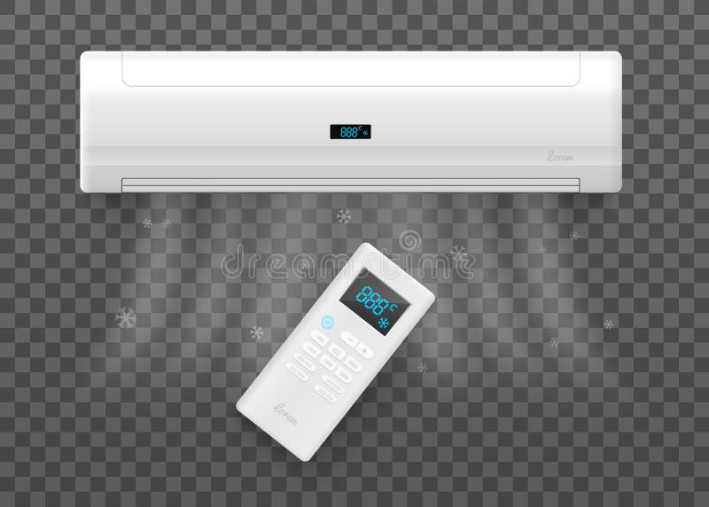 Air Conditioner and Split Air Control System. Collection Outdoors Block ...