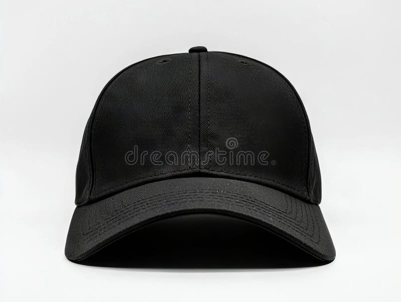 In this Mockup, Black Snapback Hats with a Baseball Cap are Isolated on ...