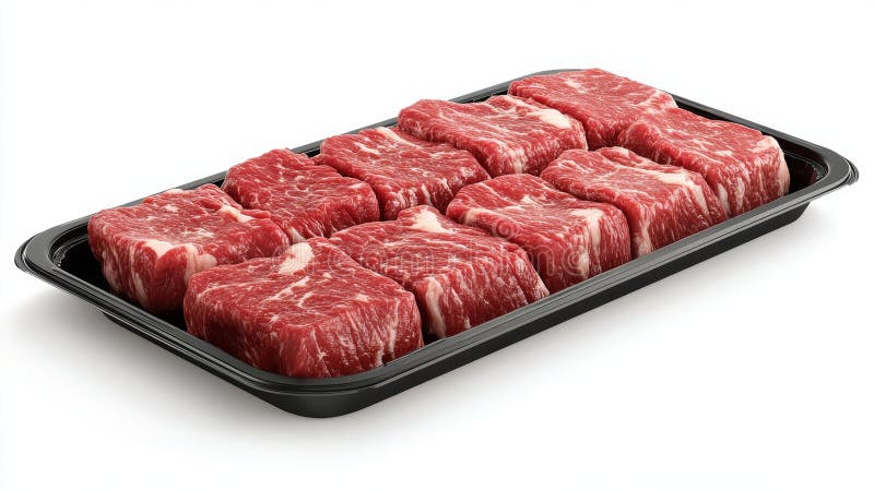 Mockup Black White Label Blank Plastic Beef Tray Stock Photos - Free ...