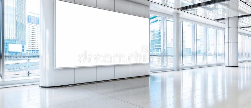 Mockup of a Blank Banner Ad on a High-traffic Website for Digital ...