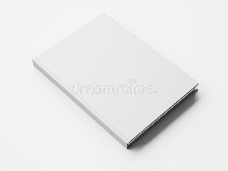 Mockup of Blank Big White Book. 3d Rendering Stock Photo - Image of ...