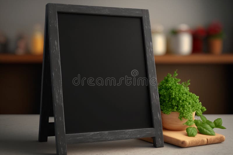 Mockup Blank Chalkboard Menu, for Restaurant, Coffe Shop, Bar, Copy ...