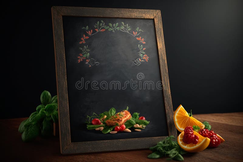 Mockup Blank Chalkboard Menu, for Restaurant, Coffe Shop, Bar, Copy ...