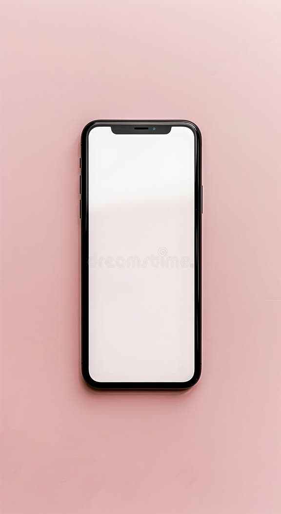 Mockup of a Blank Smartphone Screen. Template for Mobile App Design ...