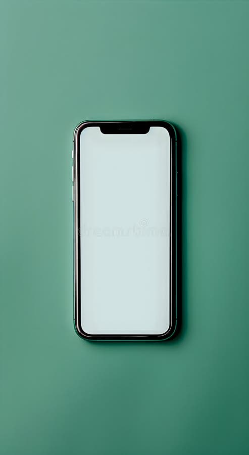 Mockup of a Blank Smartphone Screen. Template for Mobile App Design ...