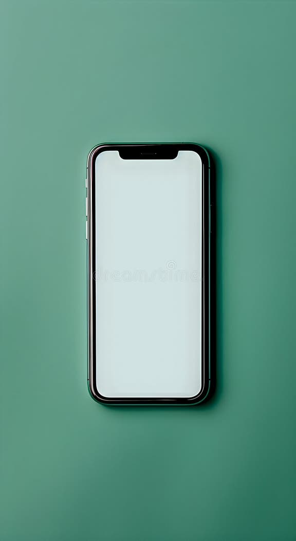Mockup of a Blank Smartphone Screen. Template for Mobile App Design ...