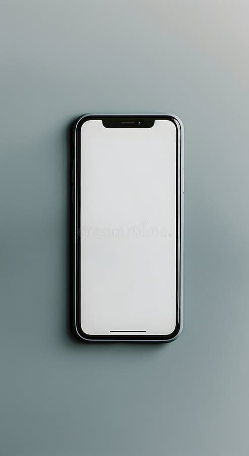 Mockup of a Blank Smartphone Screen. Template for Mobile App Design ...