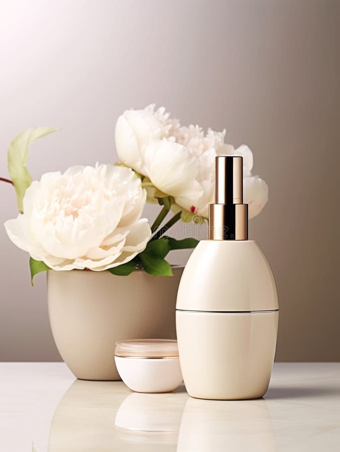 Mockup of Bottle of Cream Skin Product Cosmetic Container Ai Generated ...