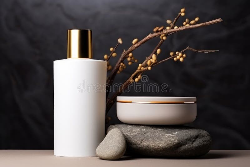 Mockup of Bottle of Cream Skin Product Cosmetic Container Ai Generated ...